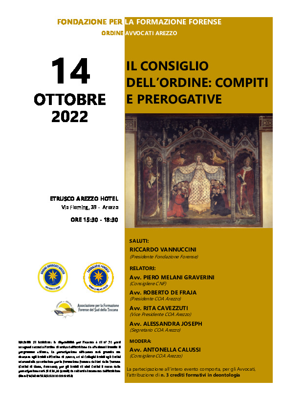 Eventi della Fondazione: IL CONSIGLIO DELL’ORDINE: COMPITI E ... Eventi della Fondazione: IL CONSIGLIO DELL’ORDINE: COMPITI E ...